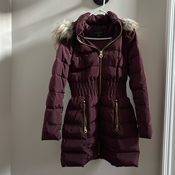 Laundry By Shelli Segal | Jackets & Coats | Laundry Burgundy Winter ...